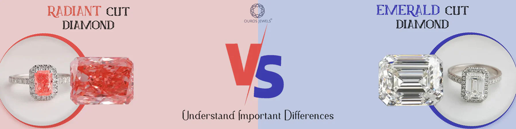 Radiant Vs. Emerald Cut Diamonds: Understand Differences — Ouros Jewels
