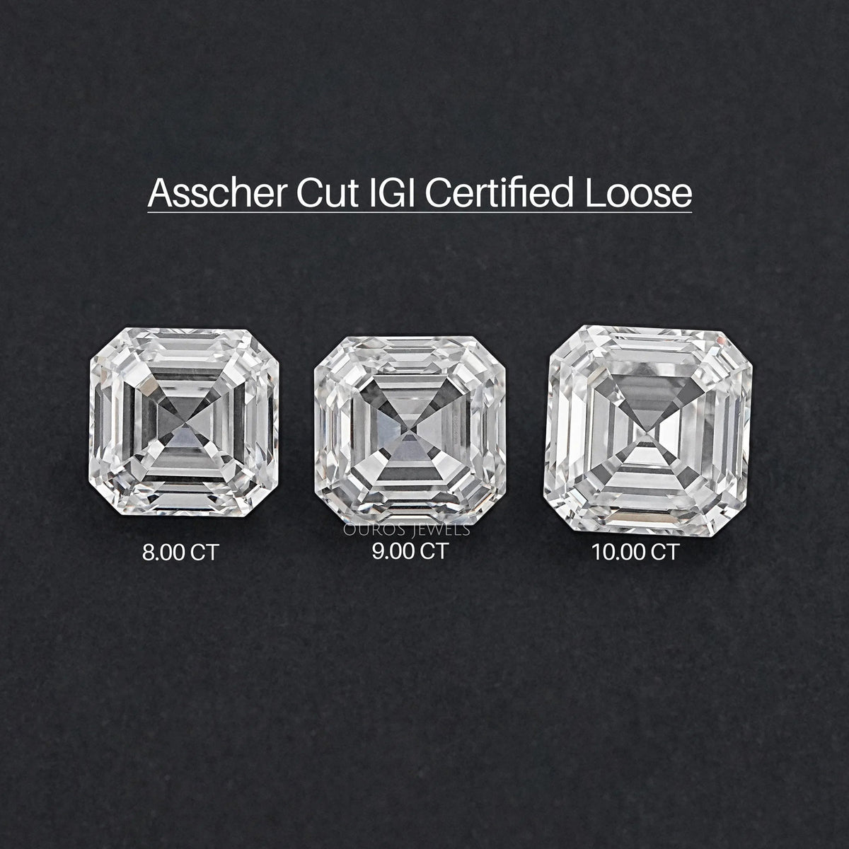 Asscher Cut Lab Grown Loose Diamond — Ouros Jewels