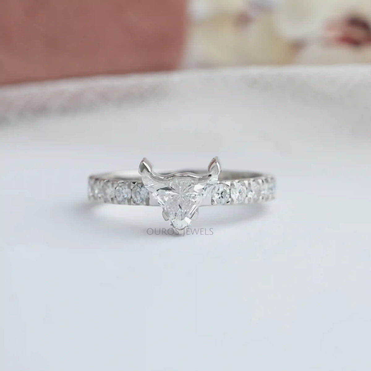 Bull Cut Diamond Engagement Ring | Ouros Jewels