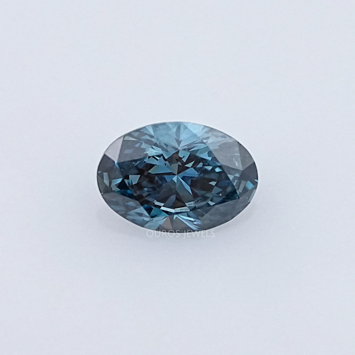 Fancy Deep Blue Oval Lab-Grown Diamond — Ouros Jewels