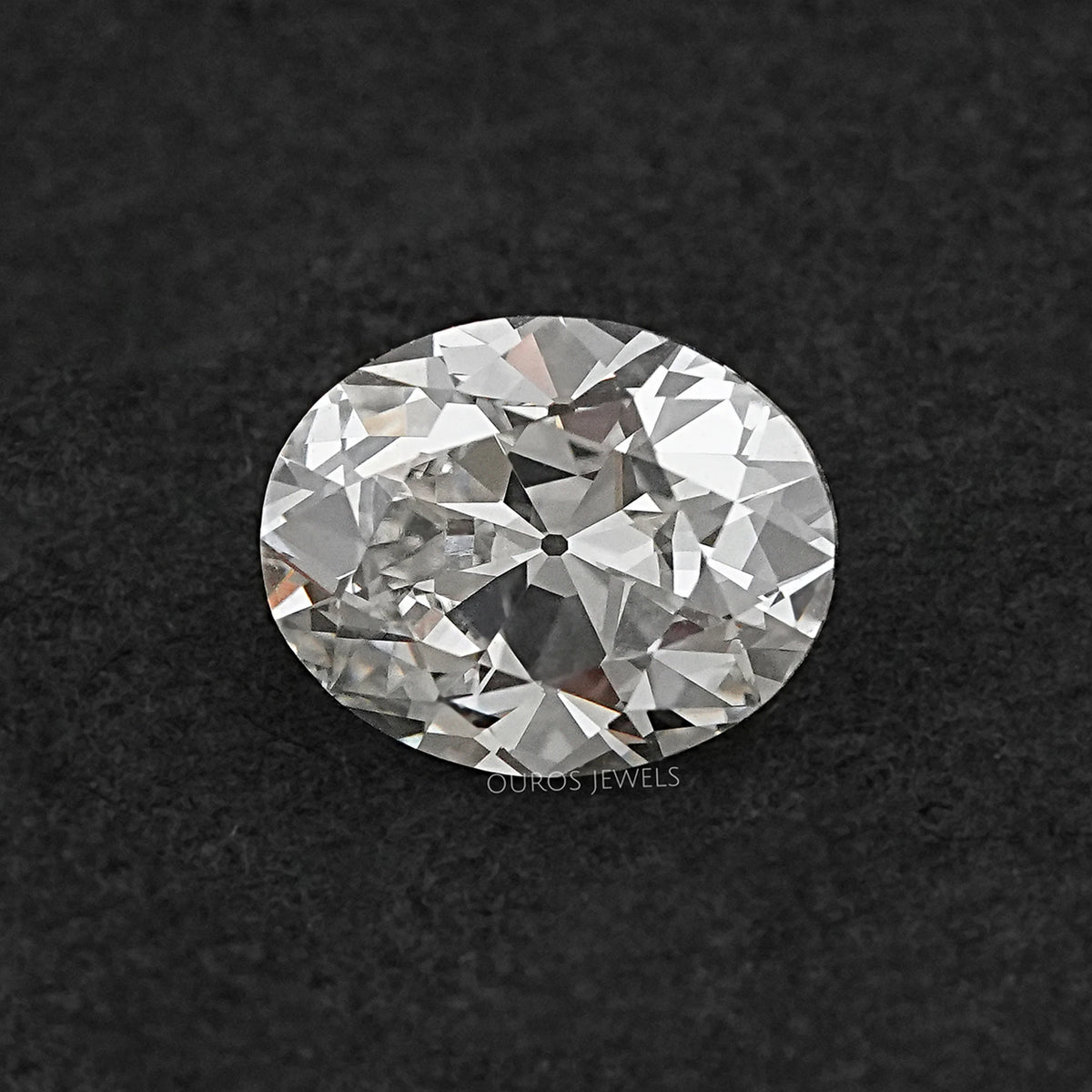 Old Mine Oval Cut Lab Diamond — Ouros Jewels