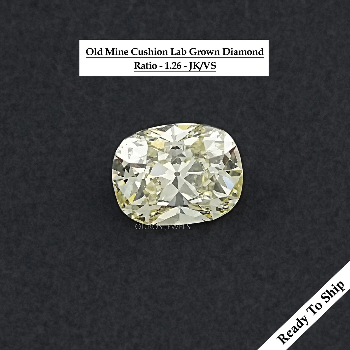 Lab Grown Old Mine Cushion Cut Loose Diamond - JK — Ouros Jewels