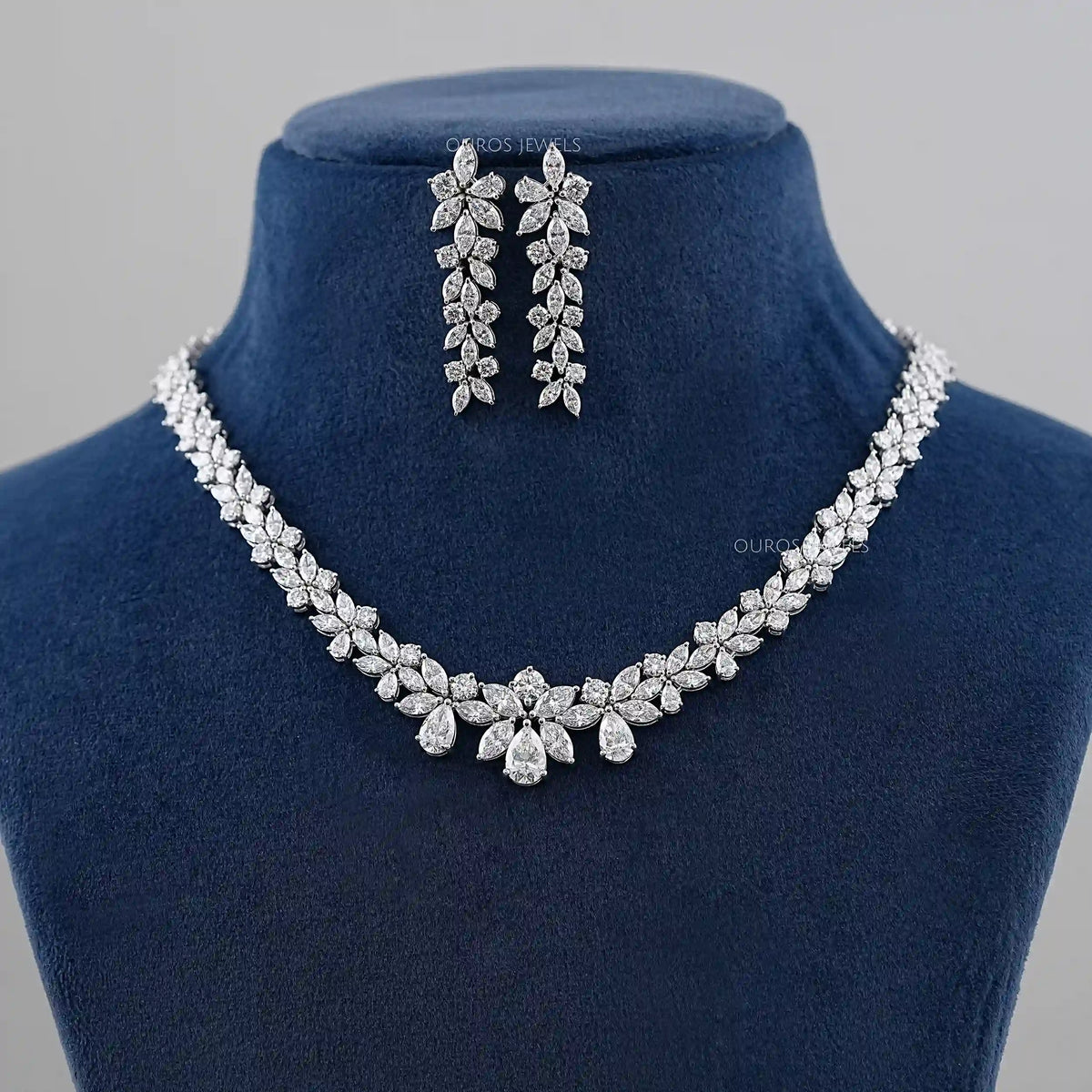 Multi Shape Diamond Necklace — Ouros Jewels