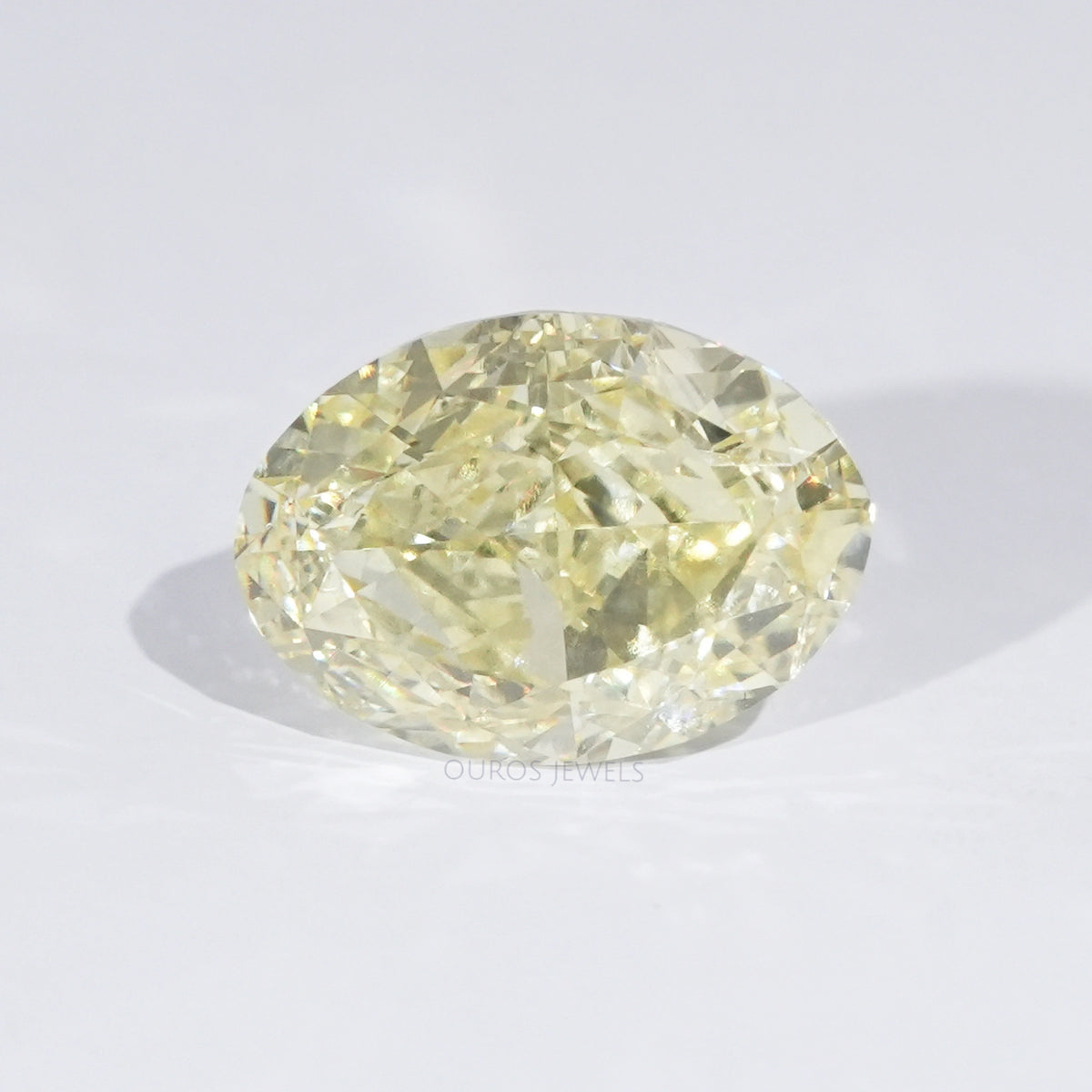 Modified Oval Cut Fancy Yellow Diamond — Ouros Jewels