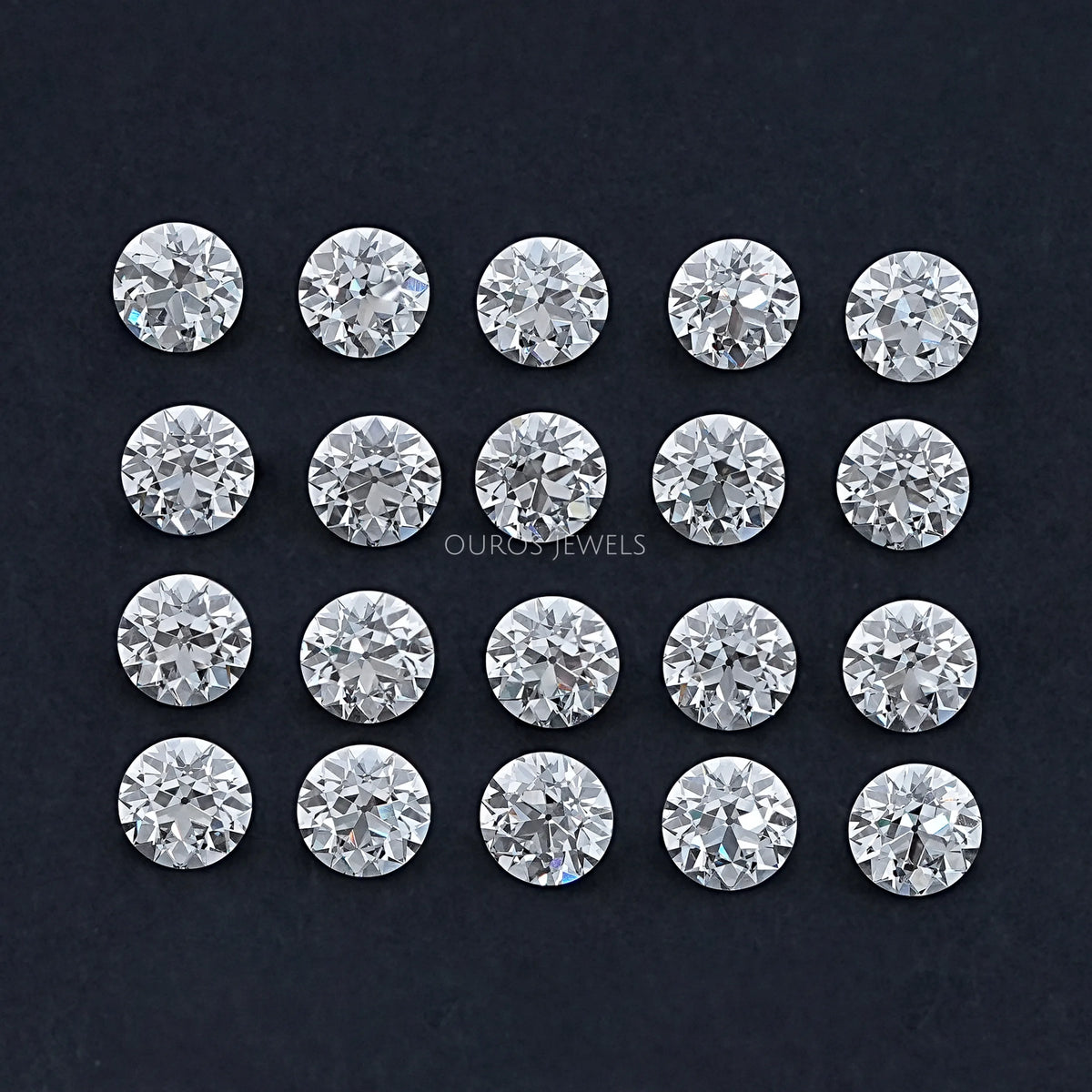 Flower Pattern Old European Round diamond — Ouros Jewels
