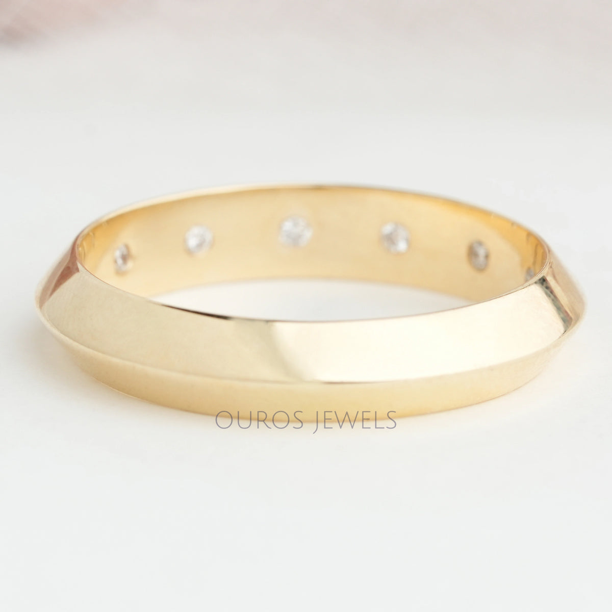 Hidden Round Diamond Ring for Men — Ouros Jewels