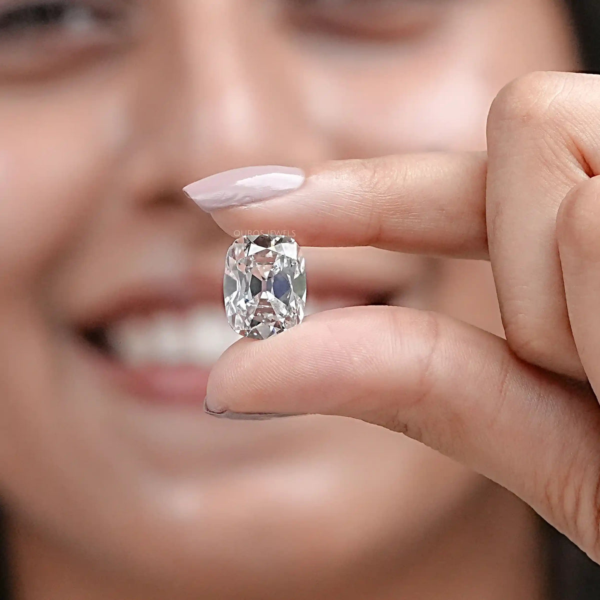 Lab Created Cushion Cut Diamond — Ouros Jewels