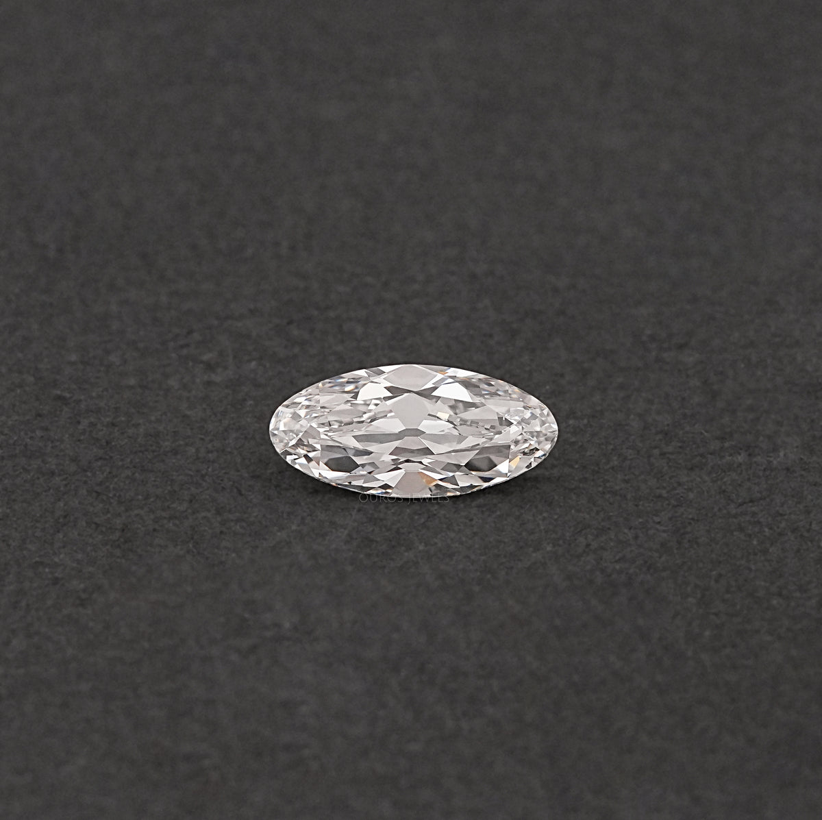 1 carat moval cut lab grown diamond — Ouros Jewels
