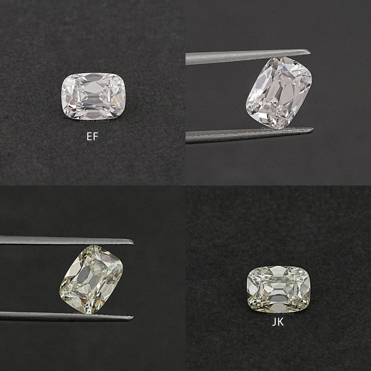Cushion Cut Diamond in Old Mine | Ouros Jewels