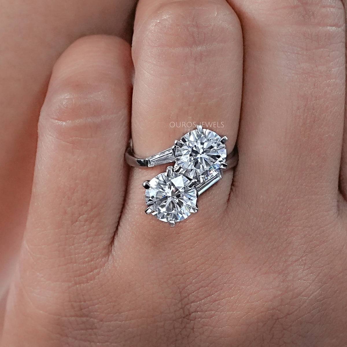 Round Diamond Toi Et Moi Anniversary Ring — Ouros Jewels