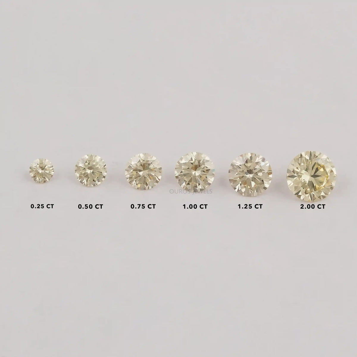 Buy Fancy Yellow Round Cut Diamonds — Ouros Jewels