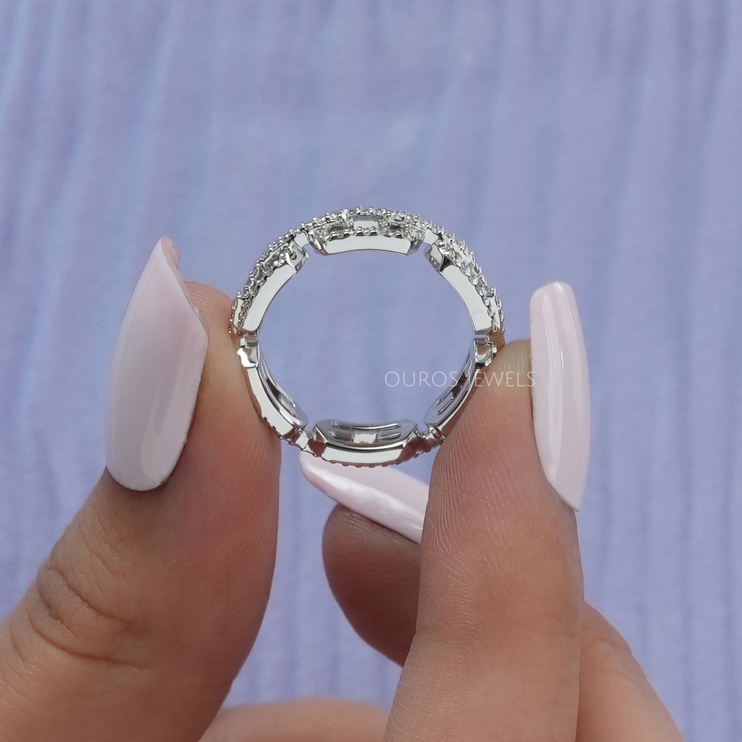 Diamond Chain Link Ring | Ouros Jewels