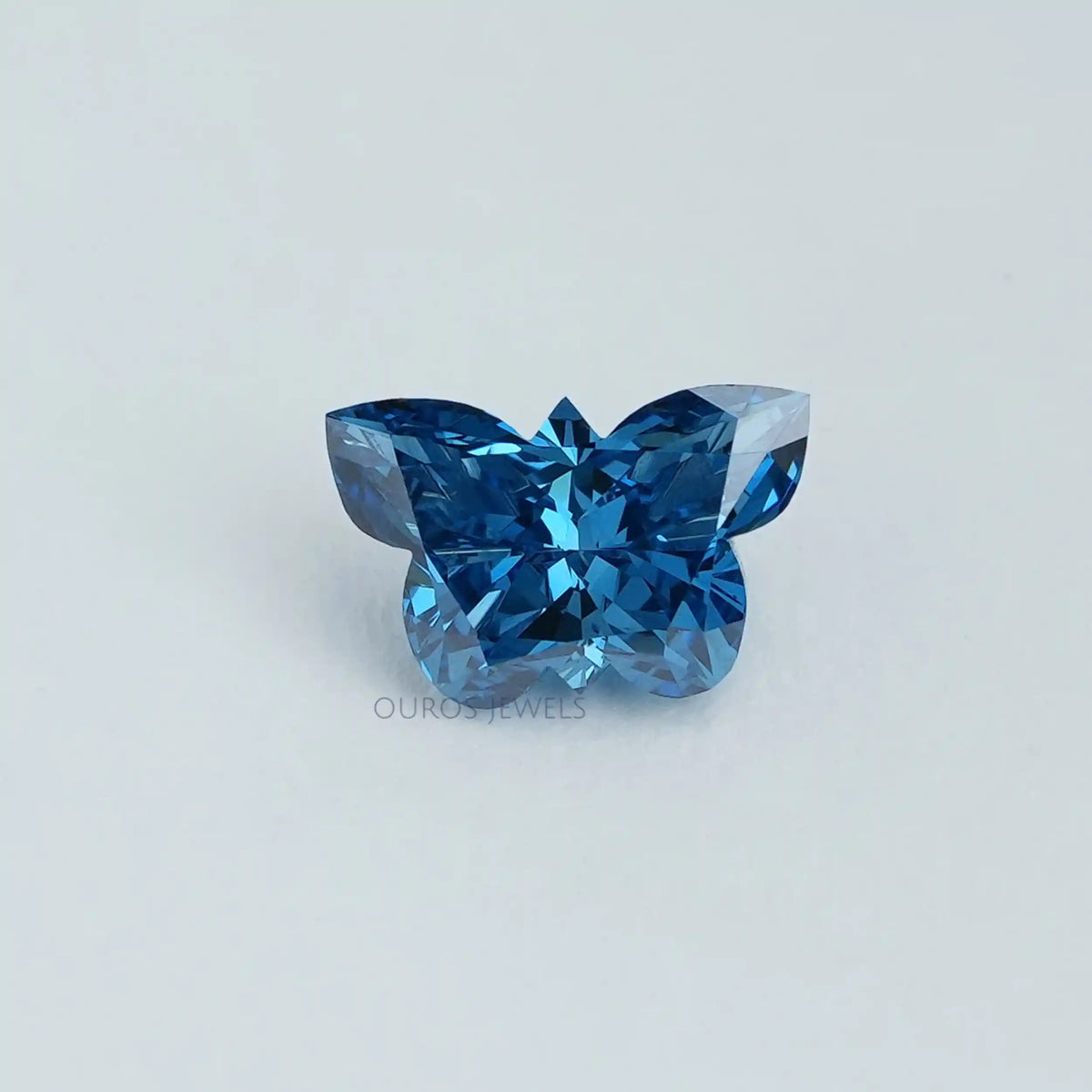 Blue Butterfly Cut Diamond — Ouros Jewels