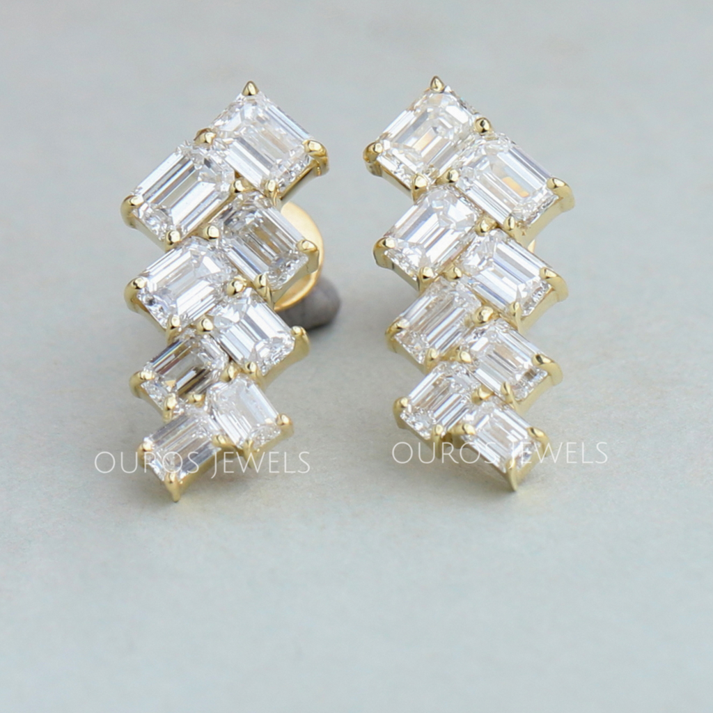 Buy Stylish Diamond Dangling Drop Earrings Online — Ouros Jewels