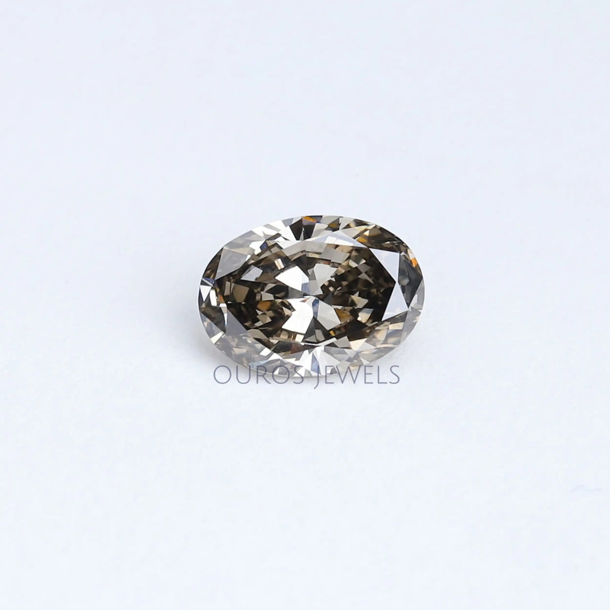 Olive Oval Cut Lab Diamond — Ouros Jewels