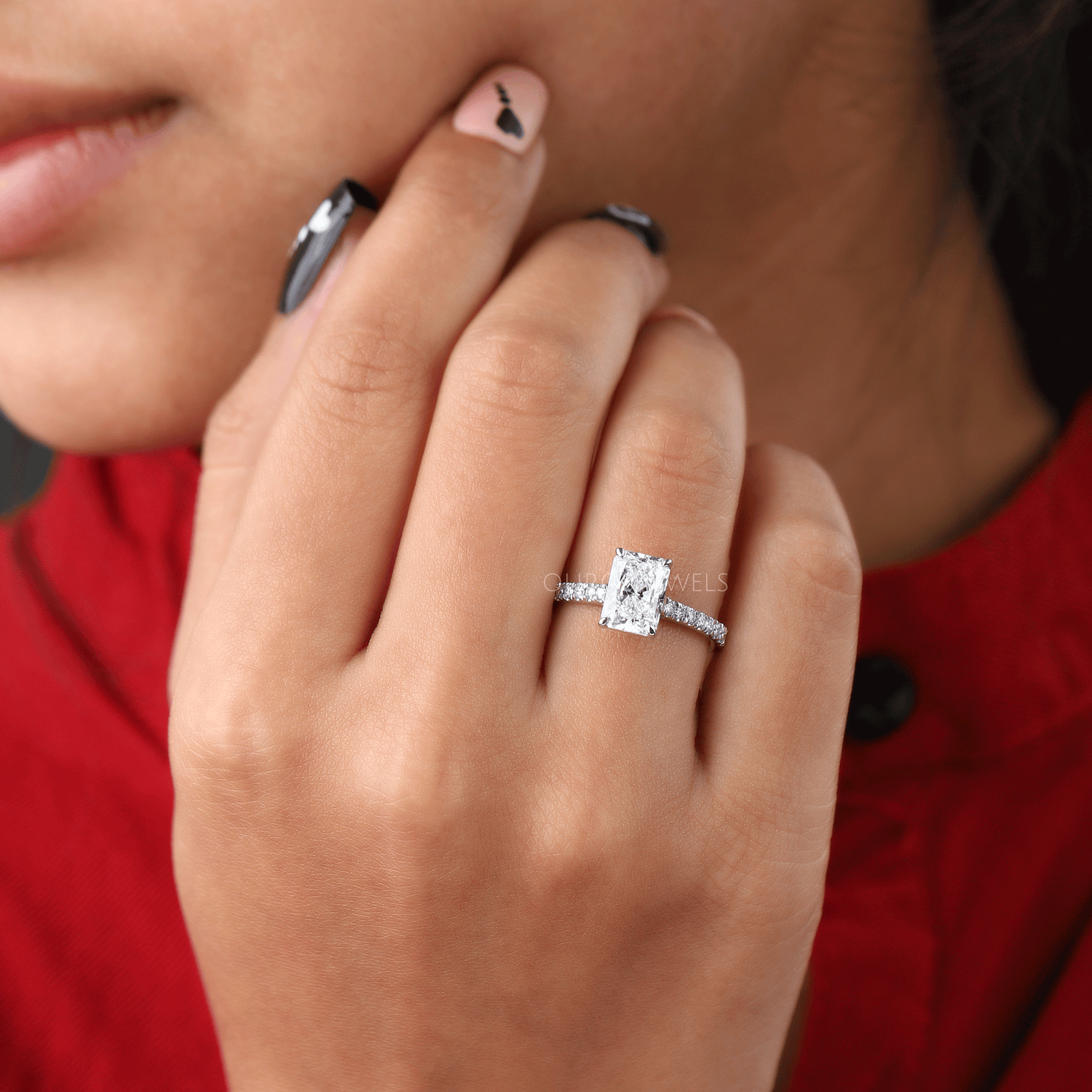 1.5 CT Radiant Cut Diamond Ring | Ouros Jewels